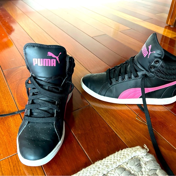 Puma | Shoes | Puma Girls High Top Sneakers | Poshmark
